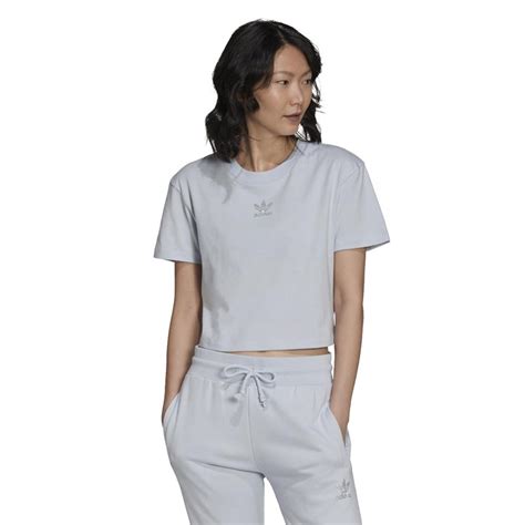 Buy Adidas Originals Womens Cropped T Shirt Halo Blue