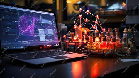 premium ai image chemical synthesis setup organic compounds and reactions