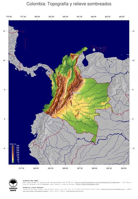 Accidentes Costeros De Colombia Mapa