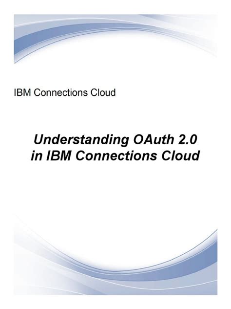 oauth2 0 in connnectionscloud pdf cloud computing hypertext