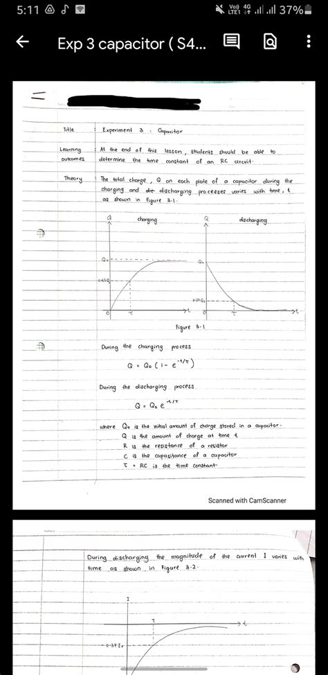Lab Report Capacitor Physics Semester 2