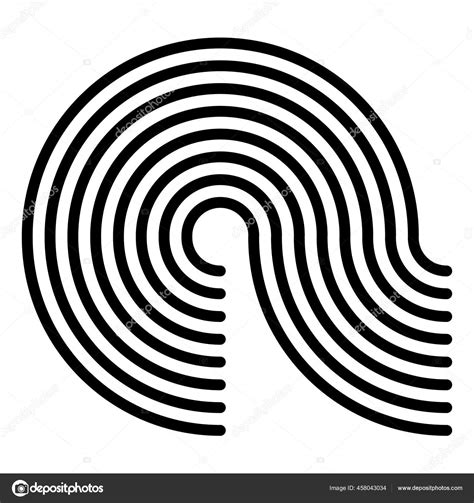 Graphics Icon Symbol Made Parallel Curved Lines Camber Flexure Lines