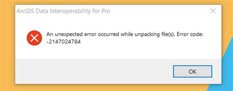 Data Interoperability Error While Unpacking Softwa Esri Community