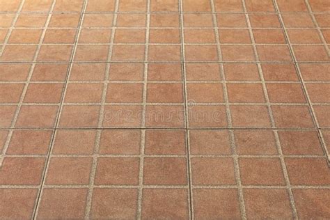 Modern Brown Concrete Tile Floor Background And Texture Stock Image