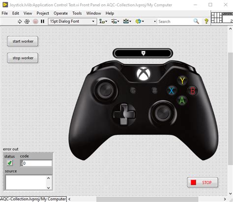 solved reading controls and indicators from the front panel of a