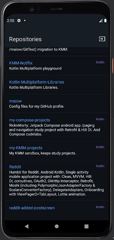 github maiow kmm gitviewer my previous github viewer app