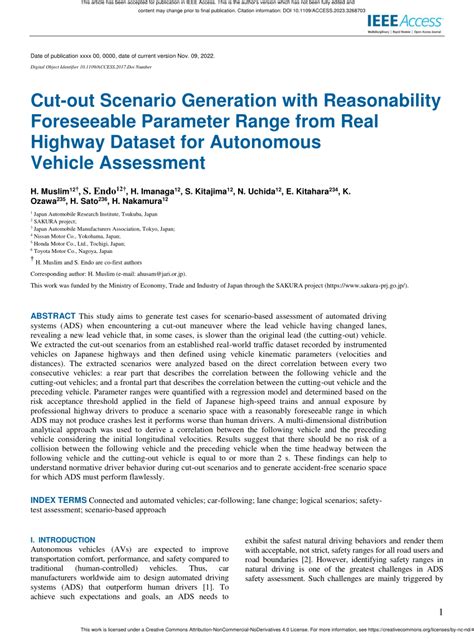 pdf cut out scenario generation with reasonability foreseeable