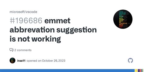 Emmet Abbrevation Suggestion Is Not Working · Issue 196686 · Microsoft