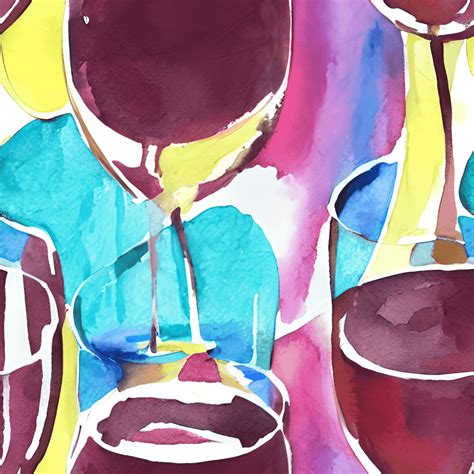 Wine Glasses Pattern Graphic · Creative Fabrica