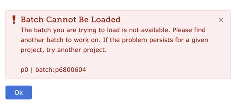 Error Batch Cannot Be Loaded FamilySearch Community