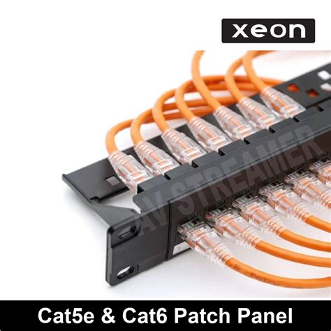 Cat5e Cat6 24 48 Ports Network Patch Panel Shopee Singapore