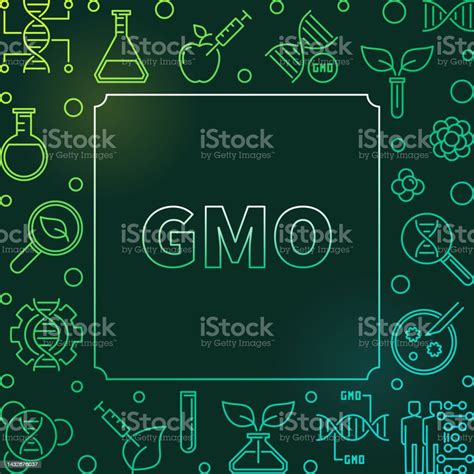 벡터 Gmo 다채로운 사각형 윤곽선 프레임 또는 일러스트 레이 션 0명에 대한 스톡 벡터 아트 및 기타 이미지 0명 Dna