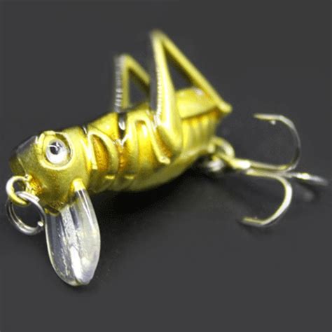 1Pcs 4cm Grasshopper Insects Fishing Lures Sea Fishing Tackle Flying