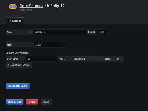Secure Keys In Query String Parameters · Grafana Grafana Infinity