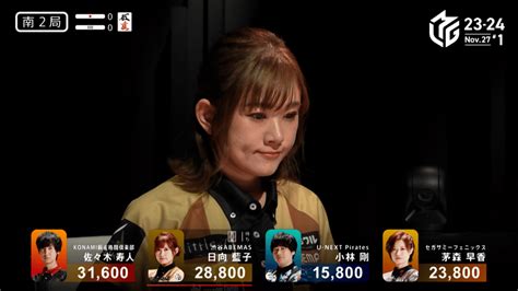 Mリーグ ベストコレクション 日向藍子1127 1g 南2 日向の今期初トップ決断力の赤単騎 麻雀 無料動画・見逃し配信