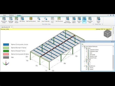 User Defined Attributes In Tekla Structural Designer