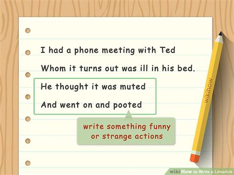 How To Write A Limerick With Sample Limericks WikiHow