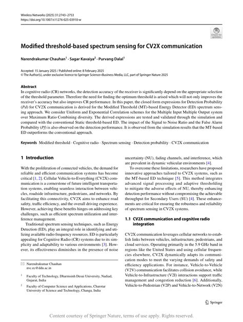 Modified Threshold Based Spectrum Sensing For Cv2x Communication