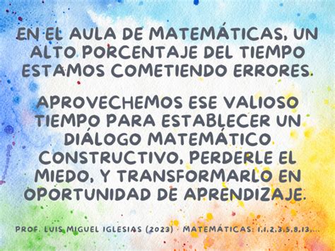 Cita Transformación Del Error En Oportunidad De Aprendizaje