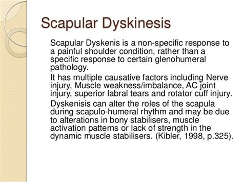 Scapular Dyskinesis