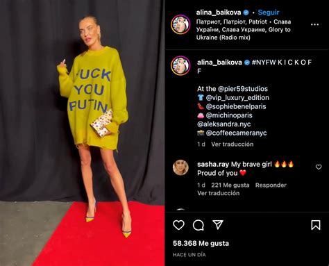 Fuck You Putin Modelo Ucraniana Protesta En La Semana De La Moda De NY Aristegui Noticias