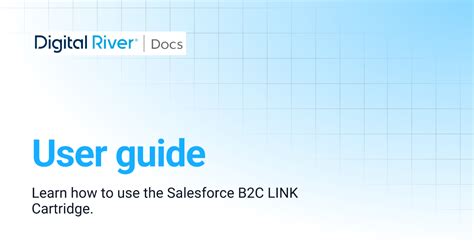 User Guide Salesforce B2c Link Cartridge