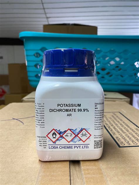 Potassium Dichromate 999 Argrade 500 กรัมขวด ยี่ห้อ Loba India