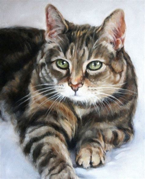 Custom Pet Portrait Pet Oil Painting 8x10 Animal By Cmqstudio