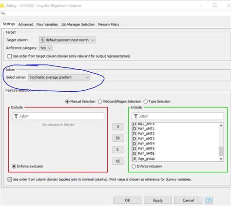 Regression Learner Optimization The Model Knime Analytics Platform