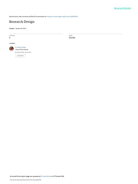 Research Design Pdf Experiment Causality