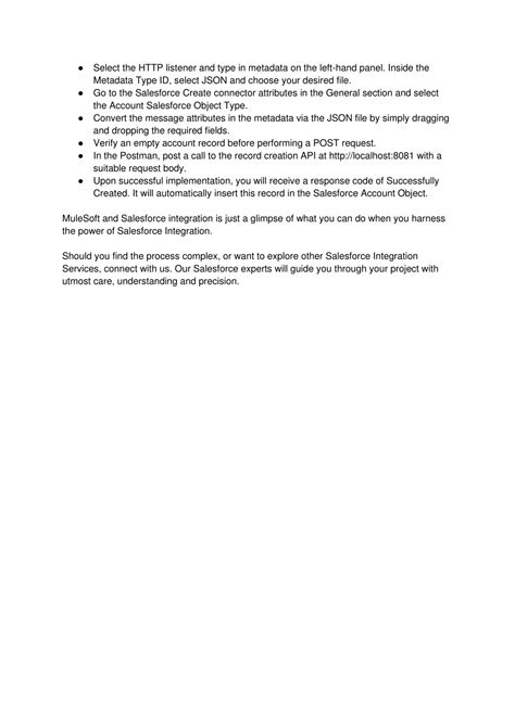 Ppt Quick Guide To Integrate Salesforce With Mulesoft Powerpoint