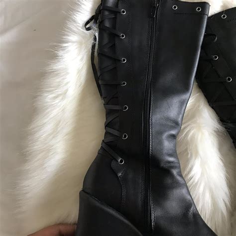 ALDO Women S Black Boots Depop