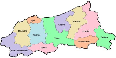 Quelles sont les daïras de la wilaya de Jijel