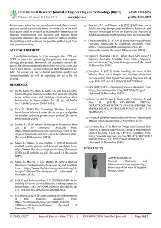 IRJET Bluetooth Based Traffic Tracking System PDF