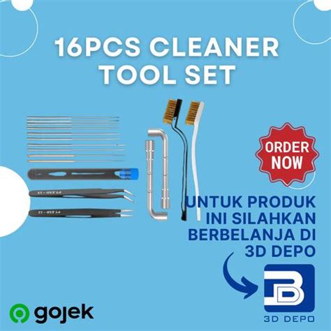 Jual 16pcs 3d Printer Cleaner Tool Set With Cleaning Needles Kota Surabaya 3d Zaiku Sby