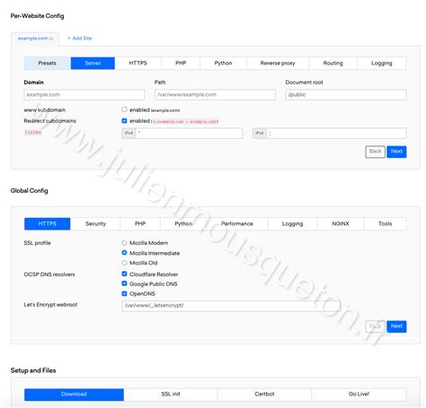 nginxconfig io générez votre configuration Nginx