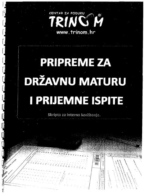 Priprema Za Drzavnu Maturu Ii Pripremne Ispite Pdf