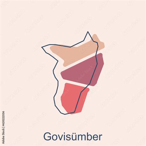 Mongolia Political Map With Capital Govisumber National Borders