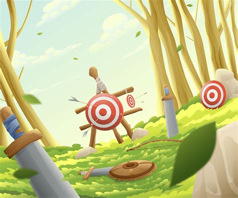 Archery Practice Vector Art Behance