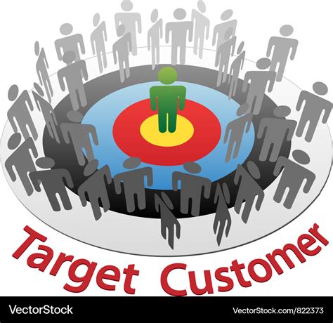 Customer Target Marketing Royalty Free Vector Image