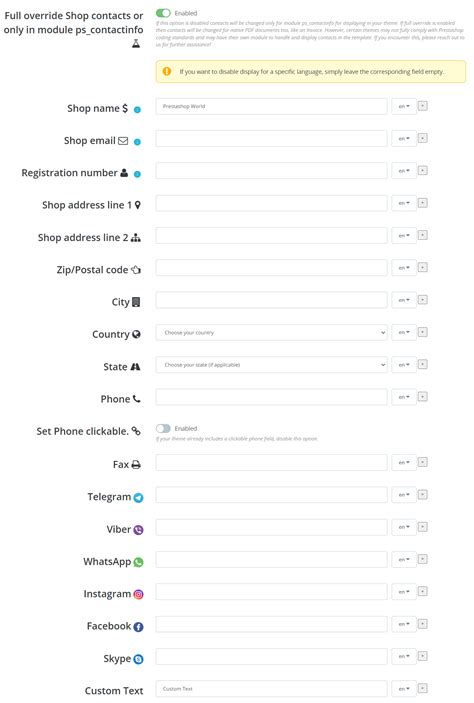 Multi Language Contacts Prestashop Module By Idnk Soft Codecanyon