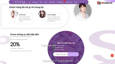 Full Code Php Website Giới Thiệu Dịch Vụ Spa Hỗ Trợ Mobile