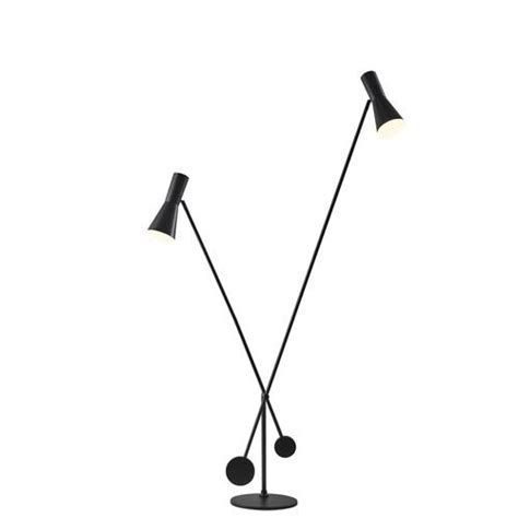 Bergen Floor Lamp Antique Brass Black At Futonland