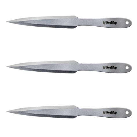 Lider Set Of 3 Throwing Knives With Sport Sheath Black Lether