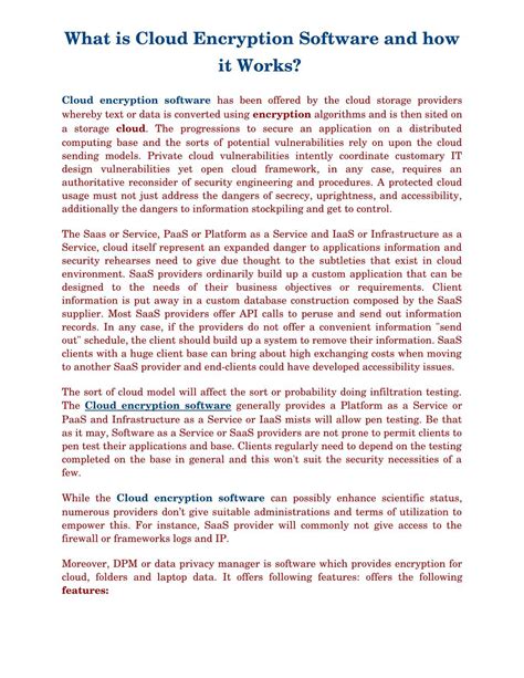 Ppt Cloud Encryption Software Powerpoint Presentation Free Download Id 7355875