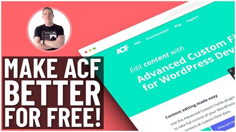 improve advanced custom fields with these 5 free plugins