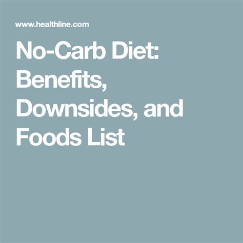 No Carb Diet Benefits Downsides And Foods List In 2023 No Carb