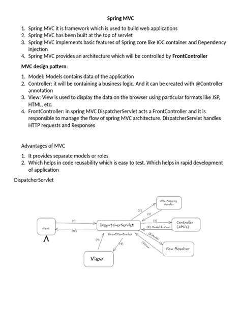 Spring Mvc Pdf Spring Framework Modelviewcontroller