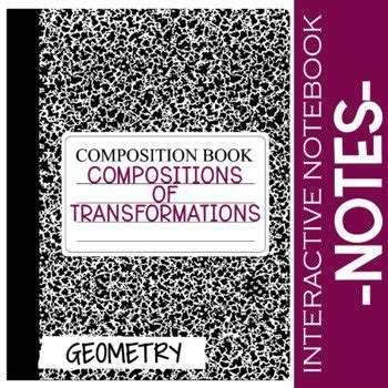 Compositions Of Transformations Notes For Interactive Notebooks The Efficient Classroom
