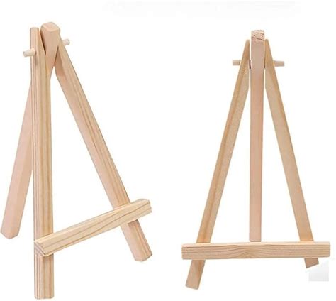 Buzz Cool Mini Wooden Display Easel Tripod Stand Inch Pcs With Canvas Amazon In Office